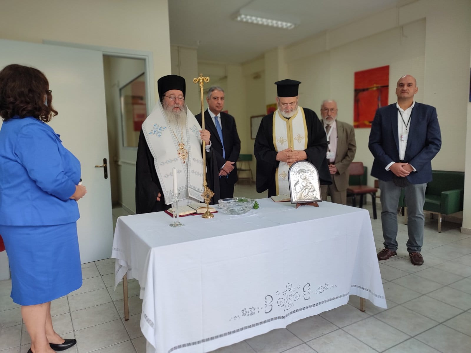 Στην τελετή του Αγιασμού για τη νέα χρονιά του Δημόσιου ΙΕΚ (Νοσοκομείο ...