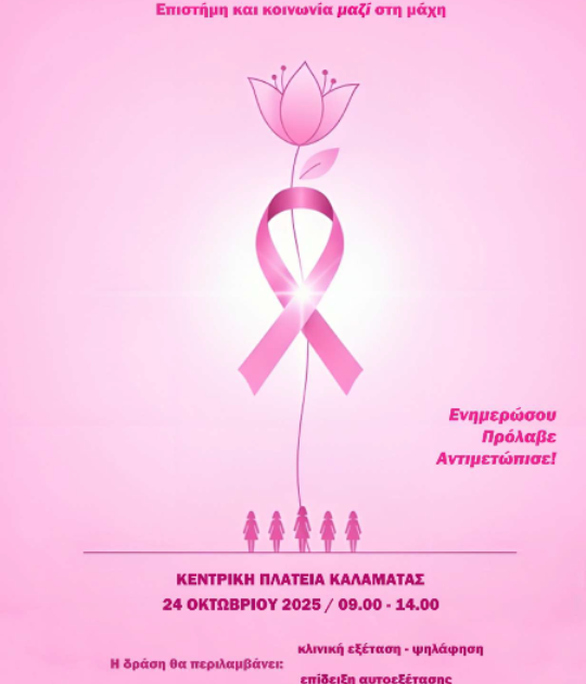 Μήνας ευαισθητοποίησης για τον καρκίνου του μαστού