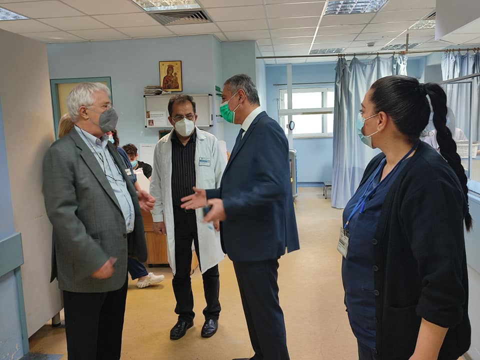 Στο ΓΝ Άρτας ο Διοικητής της 6ης ΥΠΕ Γιάννης Καρβέλης