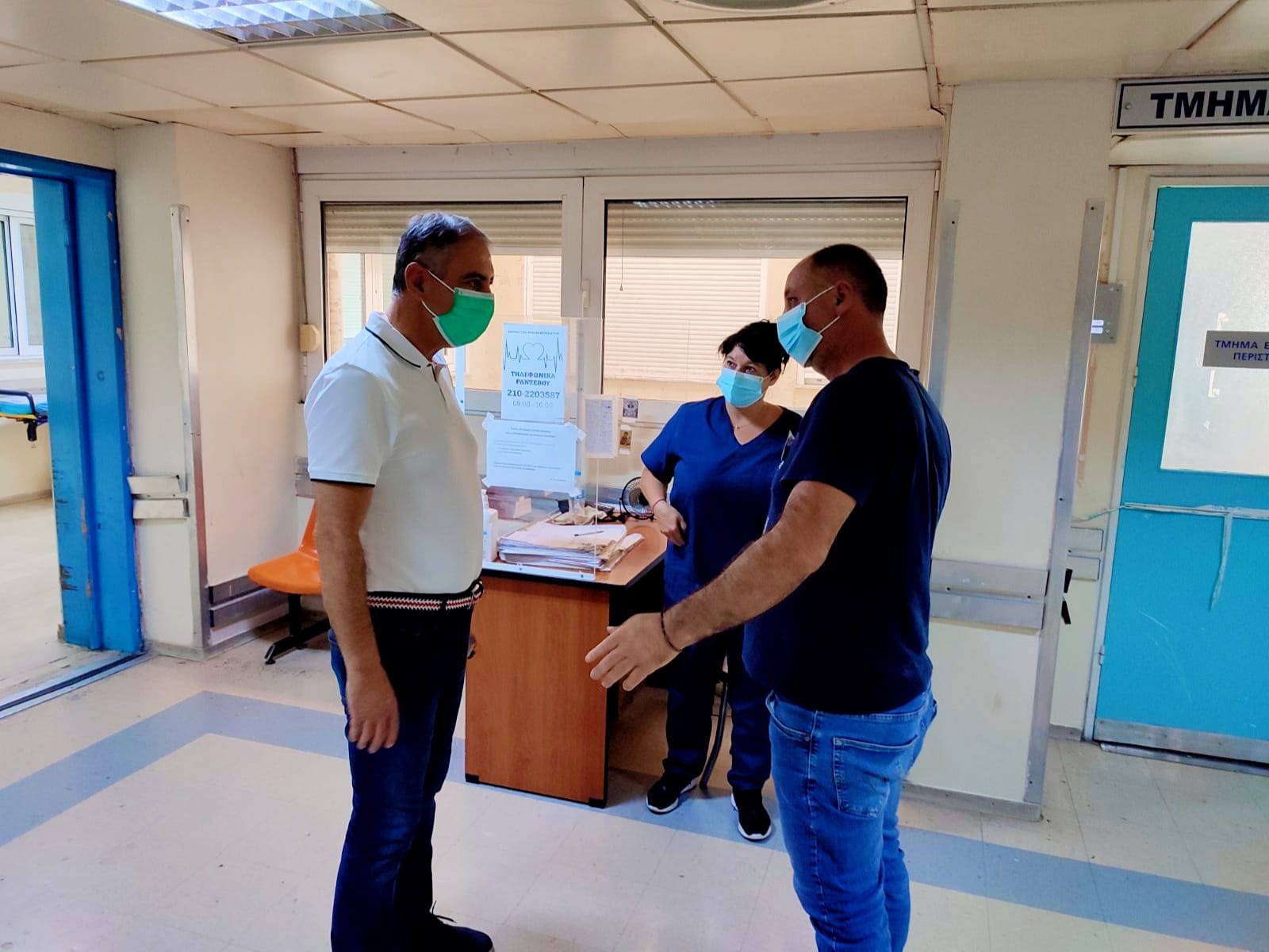 Στο ΓΝ Μεσολογγίου ο Διοικητής της 6ης ΥΠΕ Γιάννης Καρβέλης
